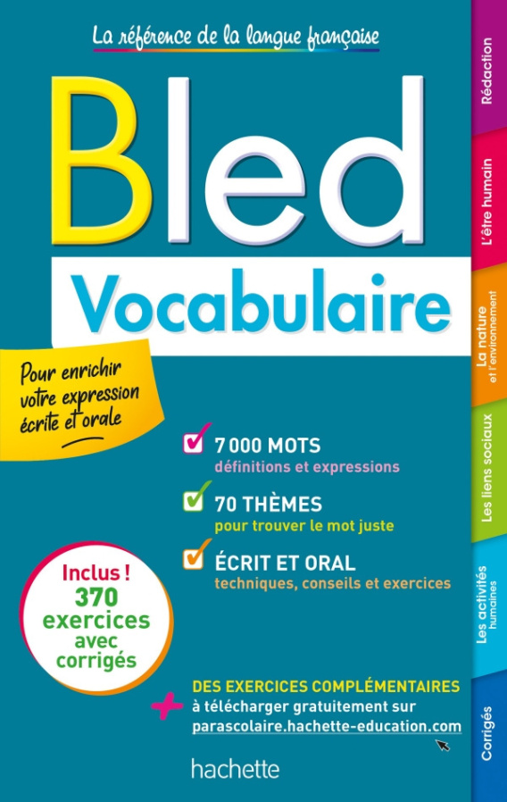 Bled Vocabulaire avec 370 exercices > Hachette